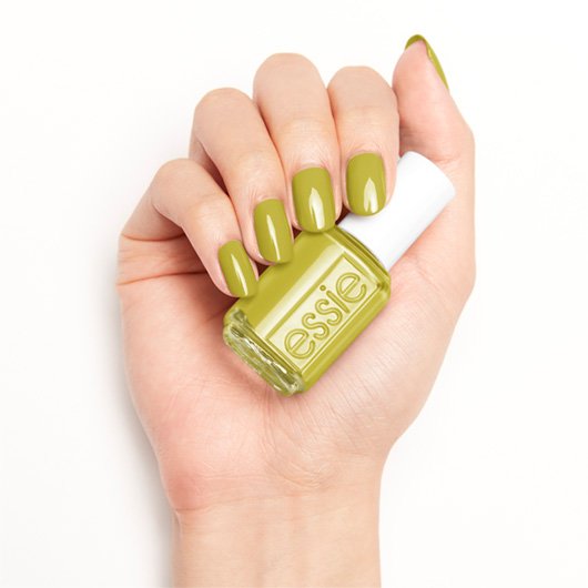 piece of work: bright lime green nail polish | essie