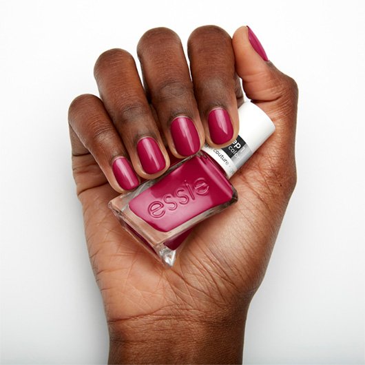 chevron trend: longwear gel couture red nail polish | essie
