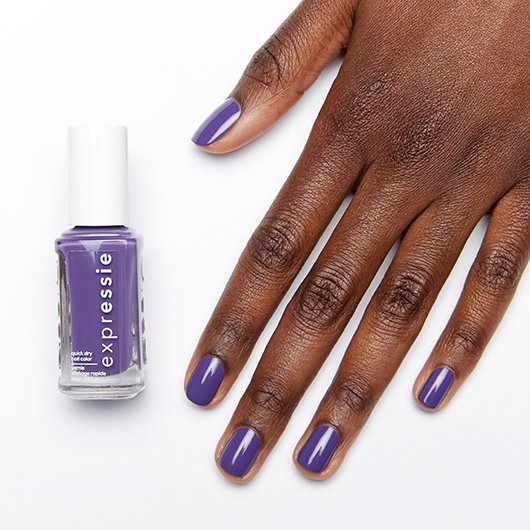 IRL - grape purple quick dry nail polish - essie