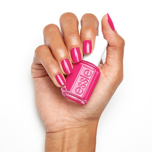 mod squad - electric neon pink nail polish, color & lacquer - essie
