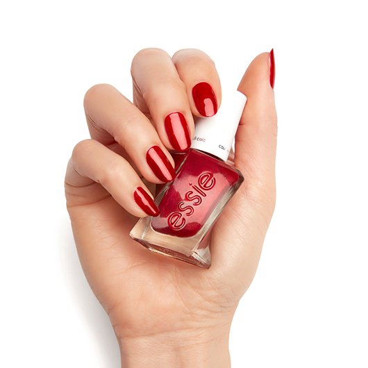 scarlet starlet, essie gel couture longwear nail polish