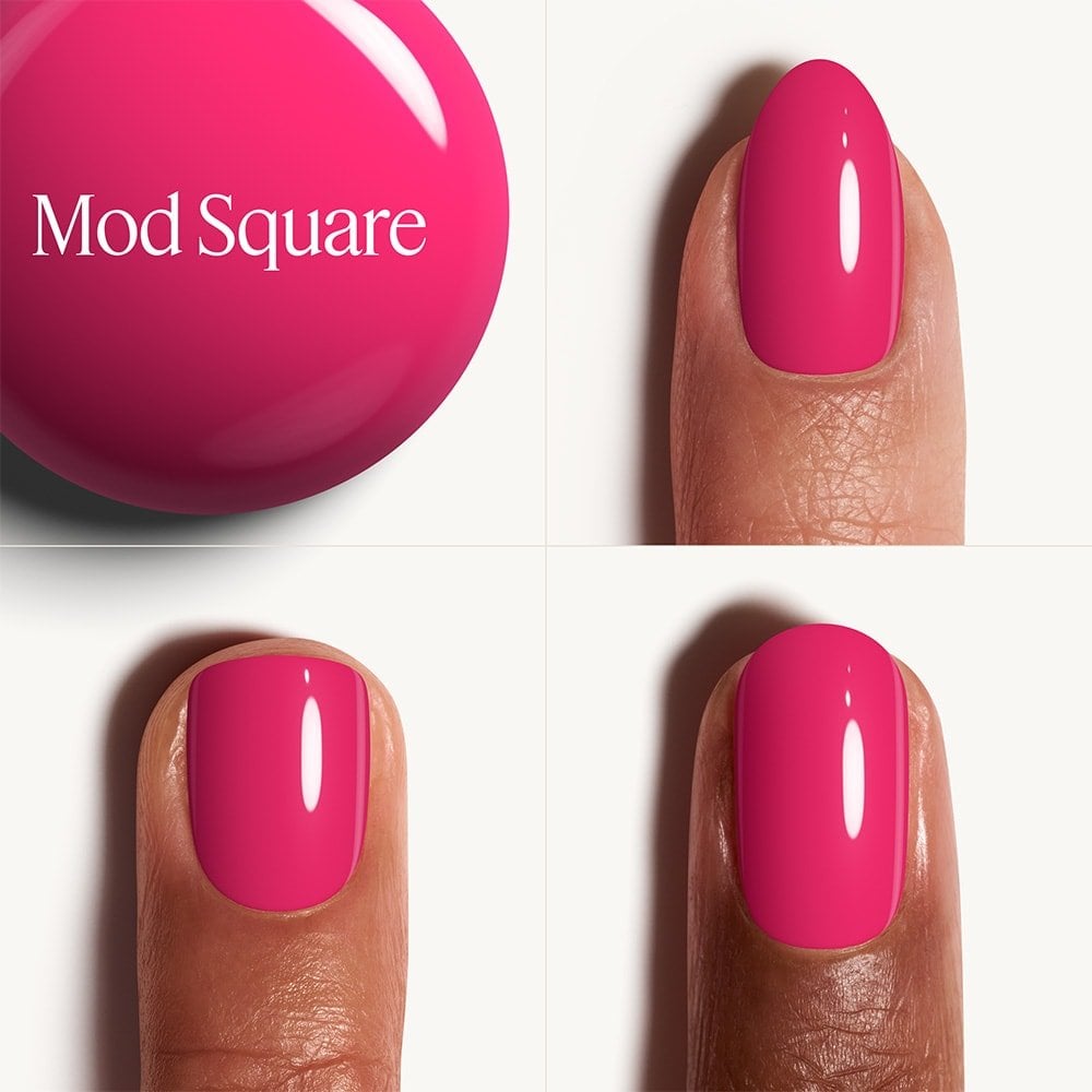 mod squad - electric neon pink nail polish, color & lacquer - essie