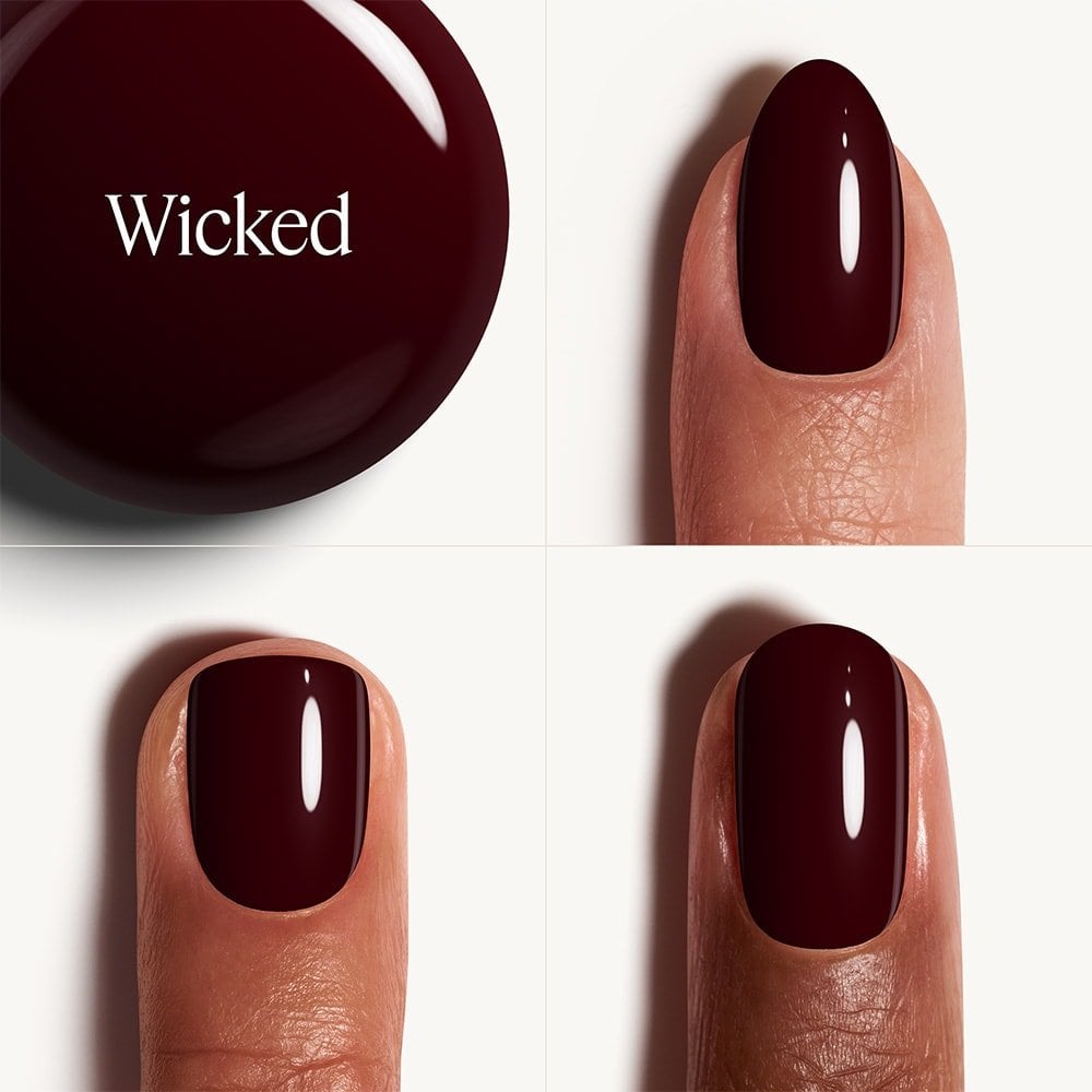 Wicked - Deep Red Burgundy Enamel Nail Polish - Essie
