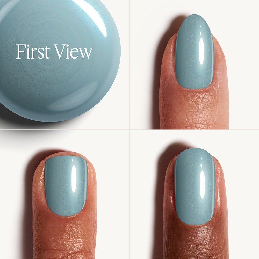 First View - Baby Blue Gel Couture Nail Polish - Essie