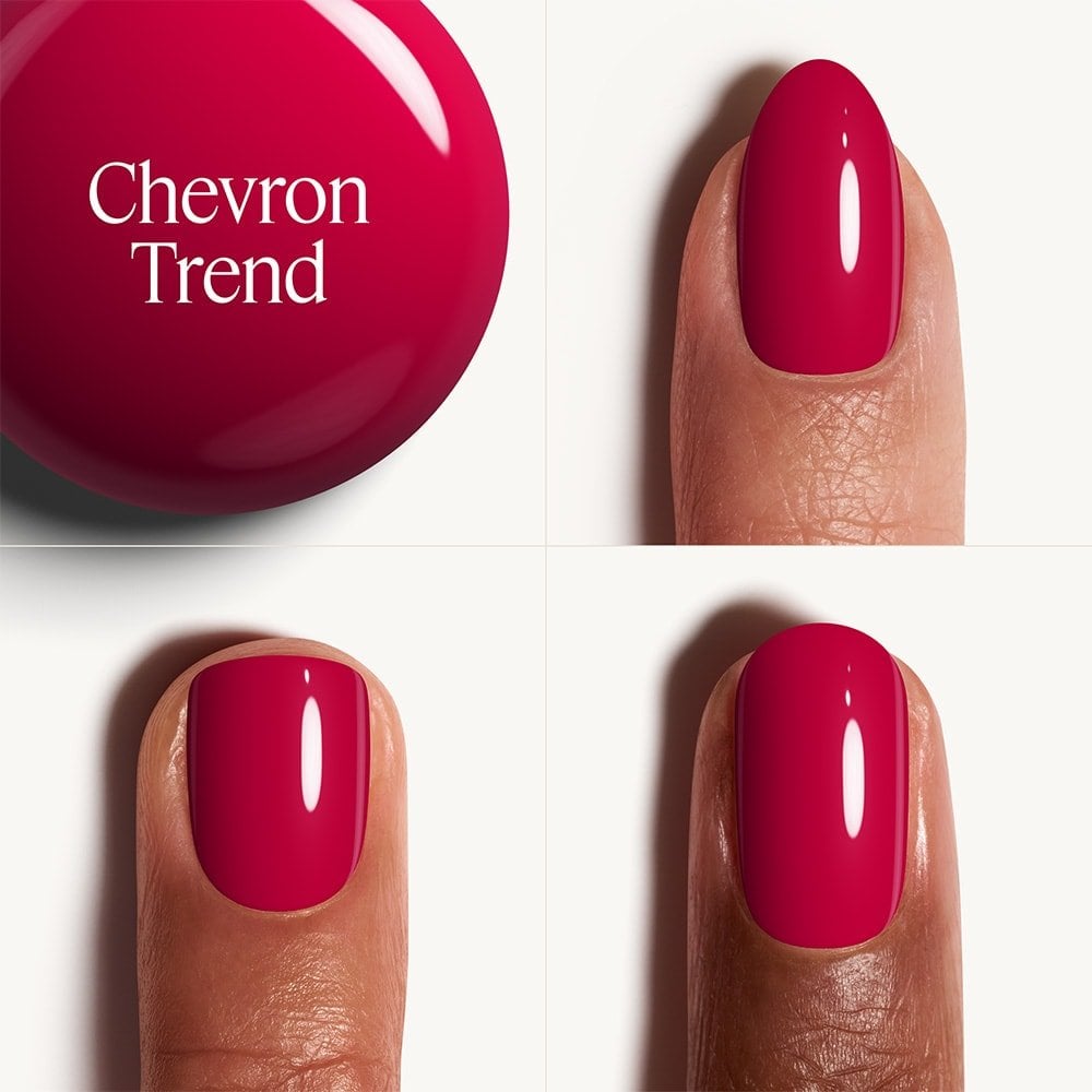 chevron trend: longwear gel couture red nail polish | essie