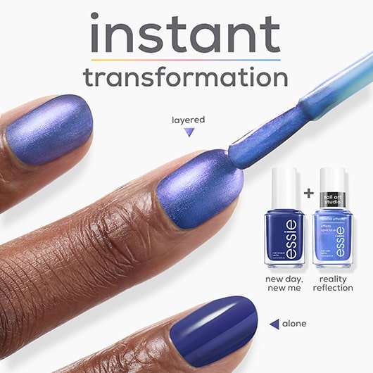 new day new me - deeply saturated blue nail polish | essie