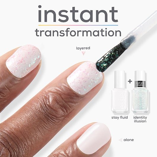 stay fluid - white nail polish with pearl effect | essie