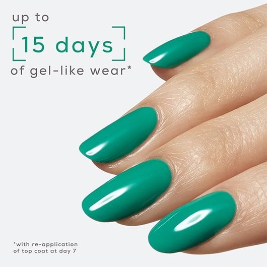 dopamine rush - vivid creamy teal green nail polish | essie