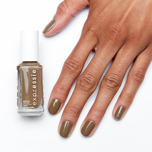 don’t be latte - mid-tone brown nail polish - essie