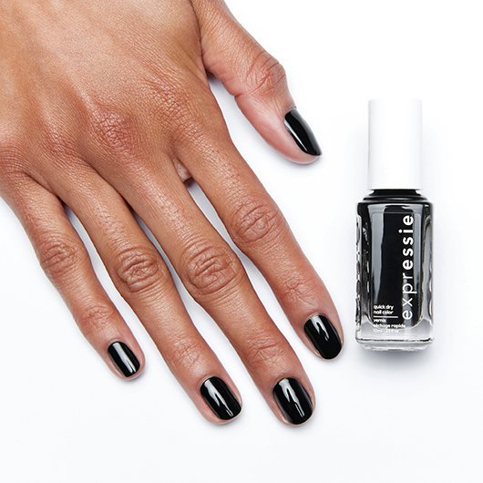 now or never : black quick dry nail polish magic | essie