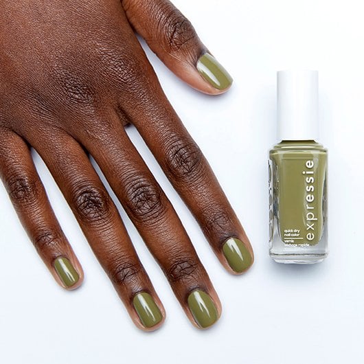 precious cargo-go! - dusty olive green nail polish - essie