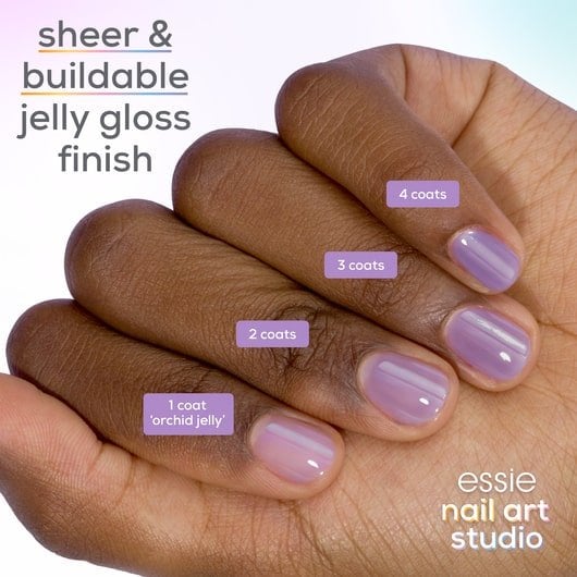creamy pink jelly nail polish | blush jelly | essie