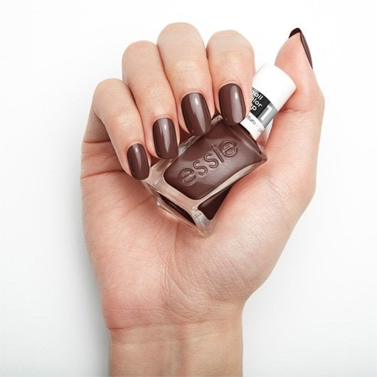 all checked out: longwear brown nail polish | essie