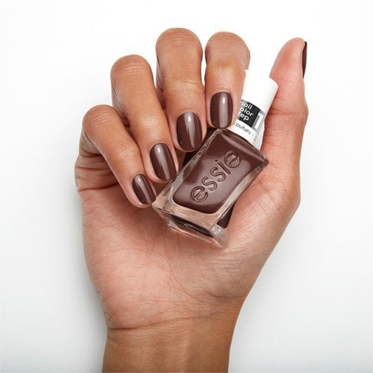 all checked out: longwear brown nail polish | essie