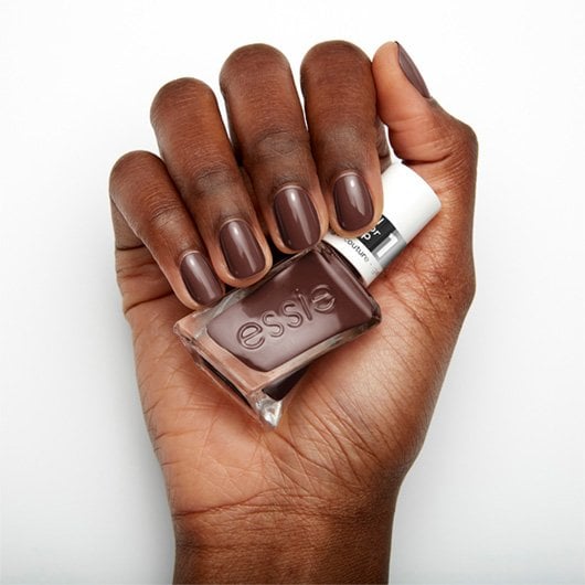 all checked out: longwear brown nail polish | essie