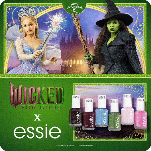 wicked - deep red burgundy enamel nail polish - essie