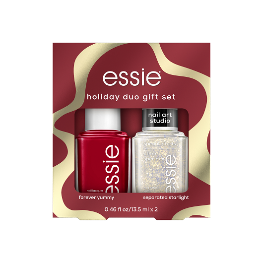 cranberry spritz holiday duo - nail polish gift set - essie