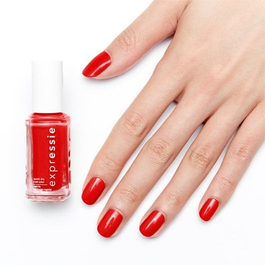send a message: bold red quick-dry nail polish | essie