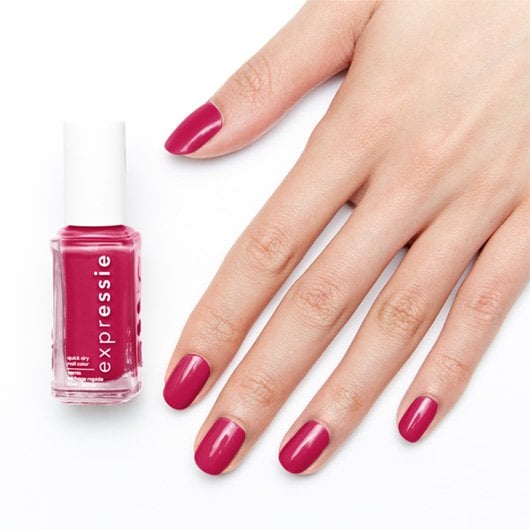spray it to say it: quick-dry pink nail polish | essie
