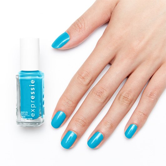 word on the street: quick-dry blue nail polish | essie