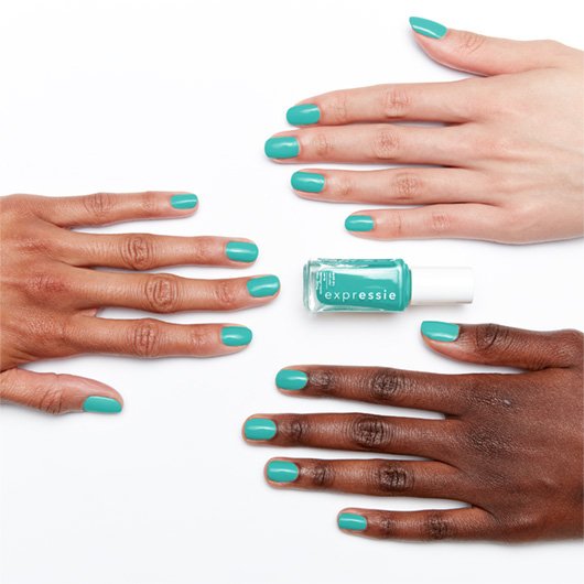 bring the beat - teal quick dry nail polish - essie