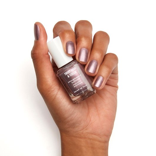 laced up lilac, essie treat love & color strengthening nail polish