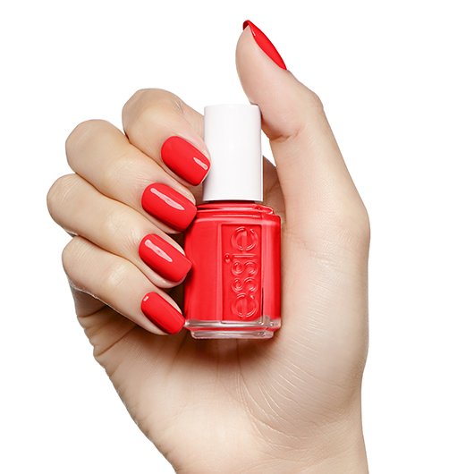 clambake - creamy red-orange nail polish, nail color & lacquer - essie