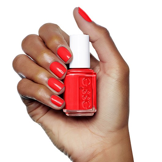 clambake - creamy red-orange nail polish, nail color & lacquer - essie