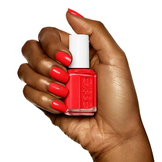 clambake - creamy red-orange nail polish, nail color & lacquer - essie