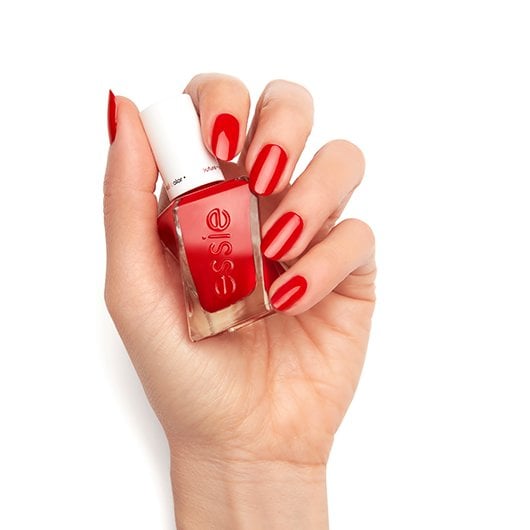 lady in red, essie gel couture longwear nail polish
