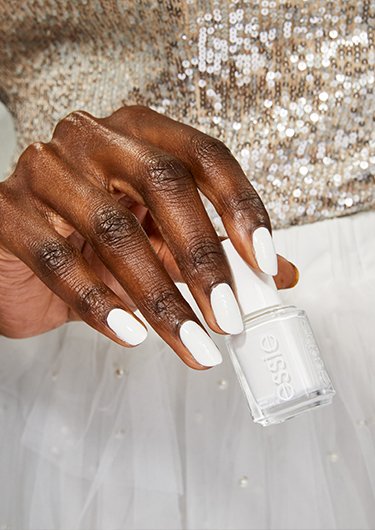 White Nail Polish On Dark Skin