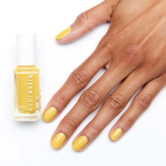 sh00k : bright yellow quick dry nail polish | essie