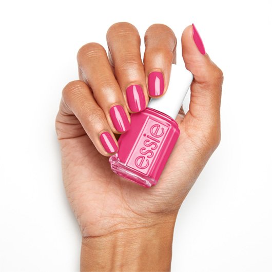 slumber party on : bright pink perfection nail polish | essie
